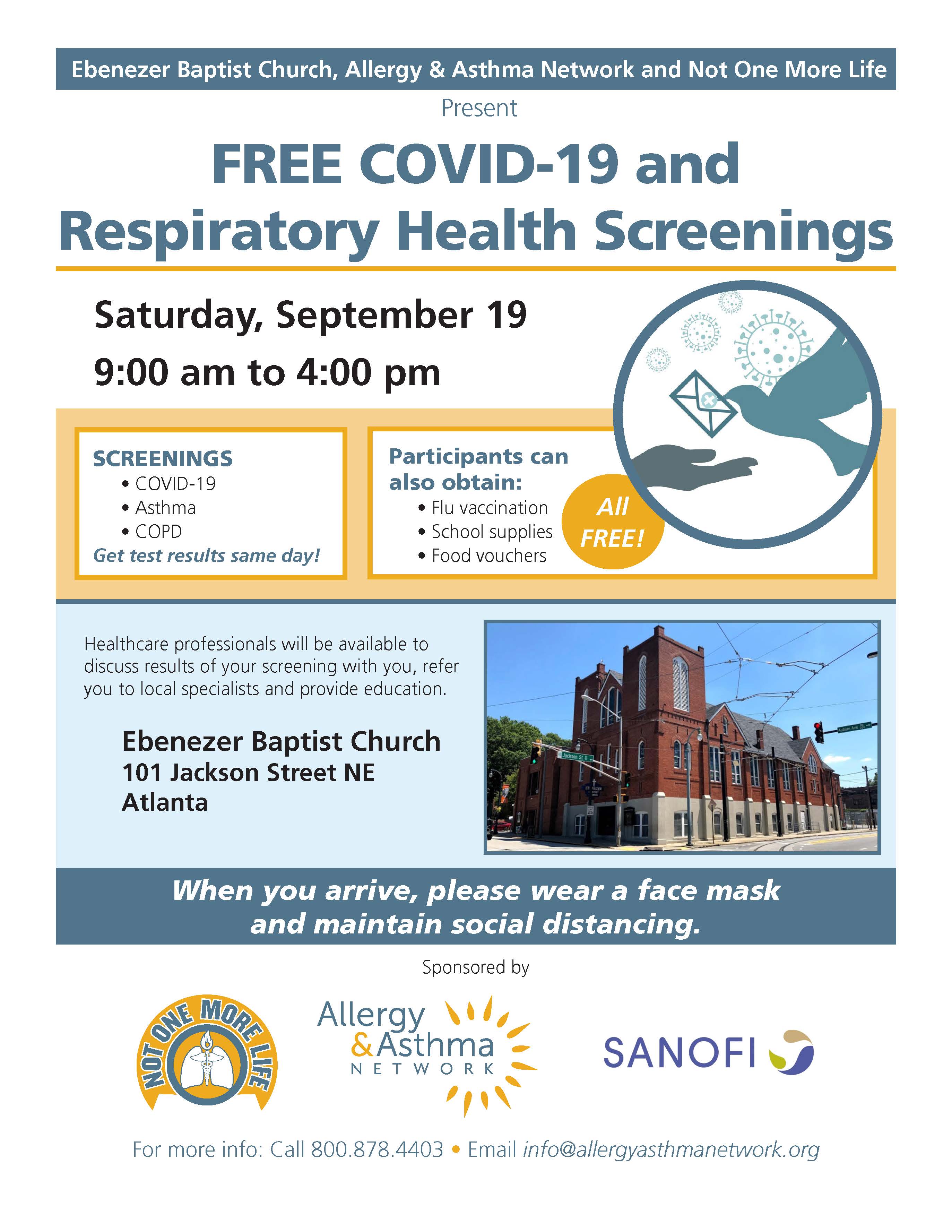 Free COVID-19 Testing – Sigma Delta Sigma Chapter
